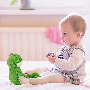 AEECASI Green Frog Plush Stuffed Animal,Soft Long-Leg Frog Plush Doll Toys,Super Cute Frog Toy Christmas Birthday Gifts for Boys Girls Kids Toddlers,Fluffy Stuffed Frog Plushie Decoration,15.7"