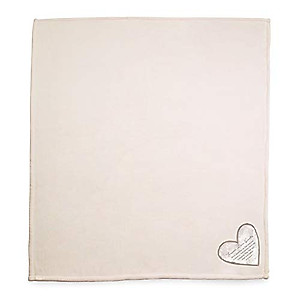 Pavilion Gift Company Forever in Our Hearts-50x60 Super Soft Royal Plush Throw Blanket, Cream