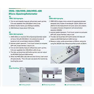 Portable UV-Vis Micro-Spectrophotometer (HMS-300)