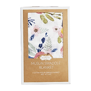 Mud Pie Muslin Swaddle, Secret Garden
