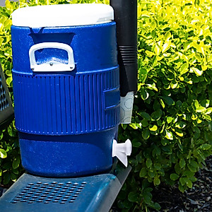 Upgrade Push-Button Cooler Spigot Replacement, Compatible with Igloo 2, 3, 5 and 10 Gallon Beverage Coolers, Durable Water Cooler Spigot for 2-10 Gallon Water Jugs Replacement Part (White-3PC)