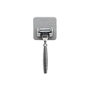 Tooletries - The Mason Razor Holder for Shower - Secure & Safe, Silicone Shower Organizer, Bathroom Accessories - Features Silicone-Grip Technology, Removable & Reusable - Grey