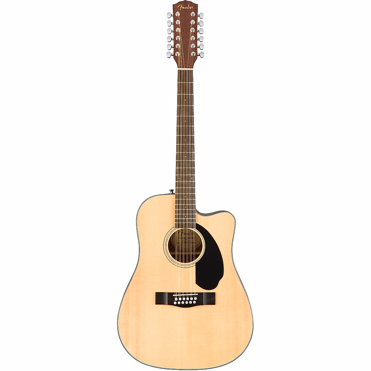 Fender CD-60SCE Acoustic-Electric Dreadnaught Body Style-Natural Finish, Right, 12-String Guitar (0970193021)