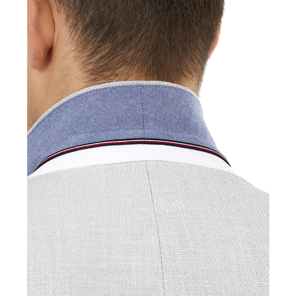 Tommy Hilfiger Mens Conrad Slim Fit Suit Separate Two-Button Blazer Gray 42R