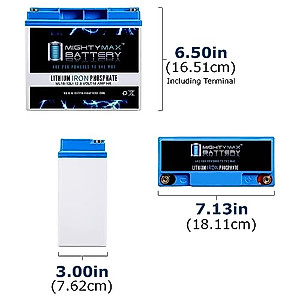 Mighty Max Battery 12V 18AH Lithium Replacement Battery for 12896 51814 51913 104831