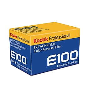 Kodak E100G Professional ISO 100, 35mm, 36 Exposures, Color Transparency Film