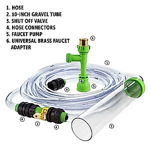 Python No Spill Clean and Fill Aquarium Maintenance System, Gravel Cleaner and Water Changer, 100 Foot