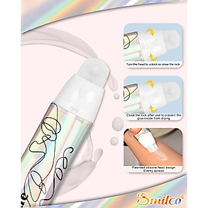 Wig Glue for Front Lace Wig-Smilco 2.6 OZ Waterproof Lace Front Glue Invisible Bonding Strong Hold Lace Wig Glue for Poly and Lace Hairpiece, Wig, Toupee Systems, Lace Glue Hair Replacement Adhesive