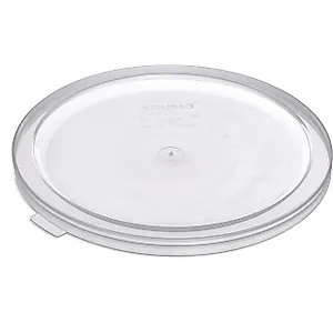 Carlisle FoodService Products Bain Marie Food Storage Container Lid for Kitchens, Restaurants, Catering, Plastic, 12 To 22 Quarts, Clear, (Pack of 6)