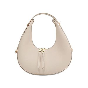 Ergocar 2022 New Women's Tote Handbags, Crescent Bags for Women Fashion Women Underarm Bag Top-Handle Bag, Beige