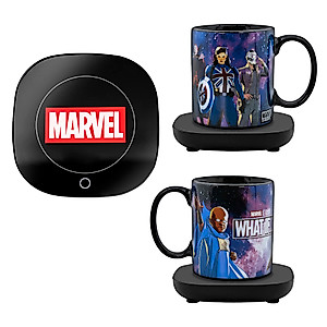 Uncanny Brands Marvel What If Mug Warmer with Mug – Keeps Your Favorite Beverage Warm - Auto Shut On/Off