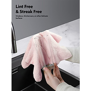 Fantasticlean Microfiber Cleaning Cloth Roll -75 Pack, 12x12", Tear Away Towels, Reusable Washable Rags (Pink)