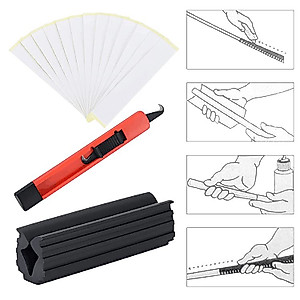 Scott Edward Golf Grip Kits for Regripping Golf Clubs, Golf Grip Replacement Tool Includes Hook Blade, Rubber Vise Clamp, 13 Strips of Grip Tape