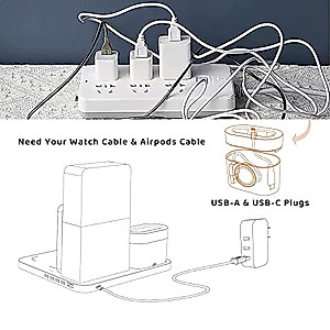 Wireless Charging Station, 3 in 1 Charging Station, Alarm Clock with Wireless Charger, iPhone 12/13/14 Pro/13 Mini/13 Pro Max/12 pro, Samsung, AirPods(QC3.0 Adapter Included)