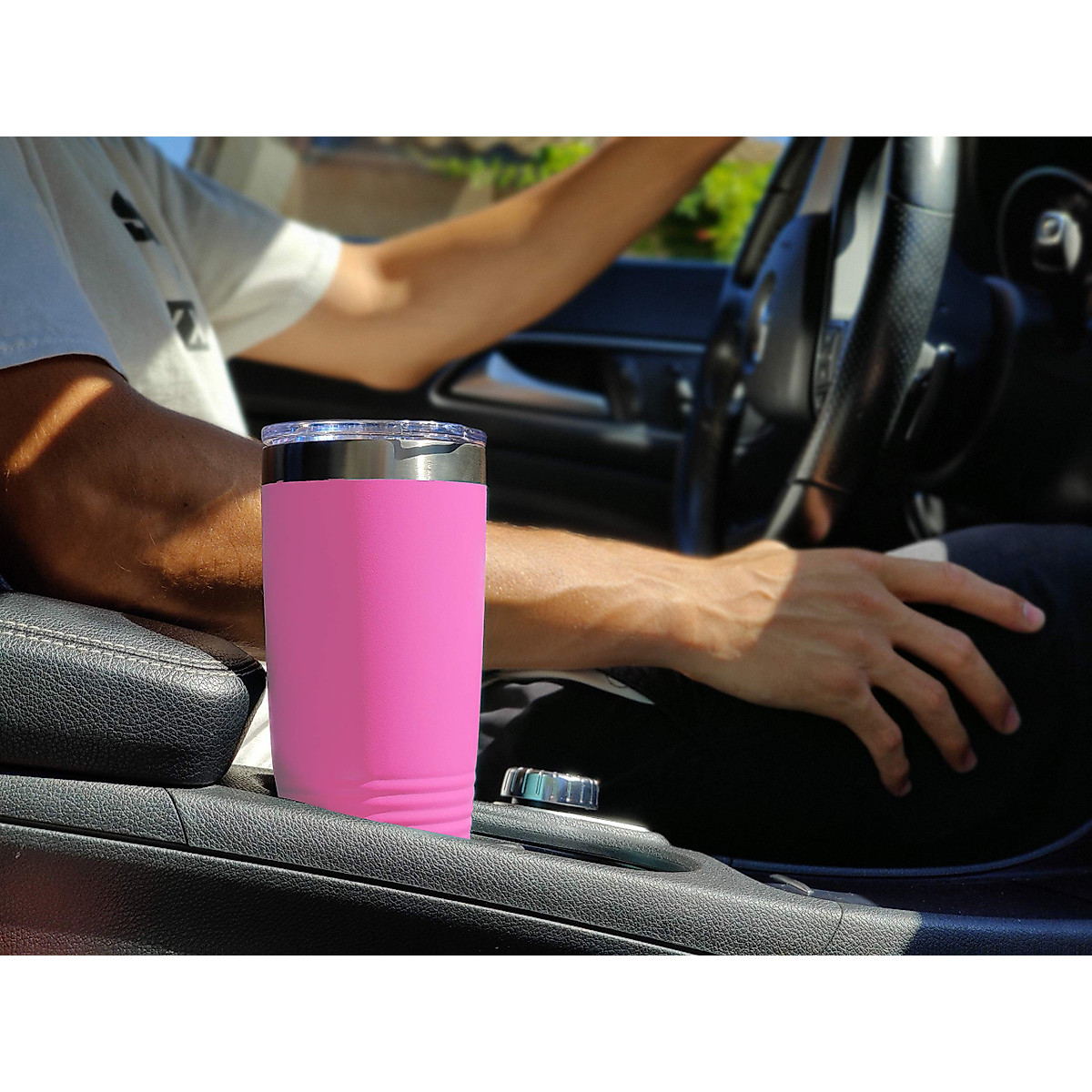 LaserGram 20oz Vacuum Insulated Tumbler Mug, CNA Certified Nurse Assistant, Personalized Engraving Included (Pink)