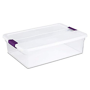 STERILITE 17551706 32-Quart Clear View Latch Box (Pack of 1)