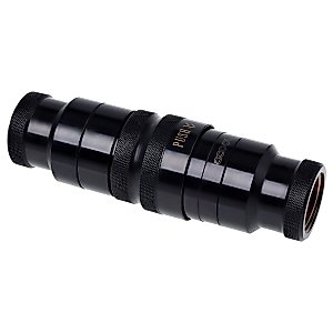 Alphacool 17370 Eiszapfen HF Quick Release Connector kit G3/8 Inner Thread with reducing Nipple G1/4 - deep Black Water Cooling Fittings
