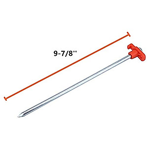 Yesland 20 Pack Tent Stake, 9-7/8 Inch Galvanized Non-Rust Camping Family Tent Pop Up Canopy Stakes