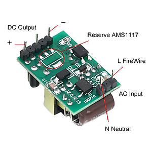 AITIAO 6Pcs AC-DC Precision Buck Power Supply Module 12V 400mA Isolated Switch Power Supply Buck Converter AC 110V 100V-264V to 12V 400mA Isolated Step Down Module