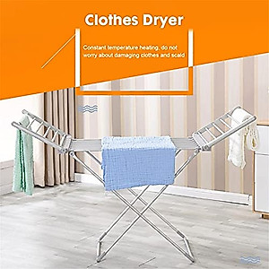 AMBAYZ Clothes Dryer Electric Multifunctional Foldable Electric Constant Temperature Clothes Dryer Hanger Shoes Drying Rack