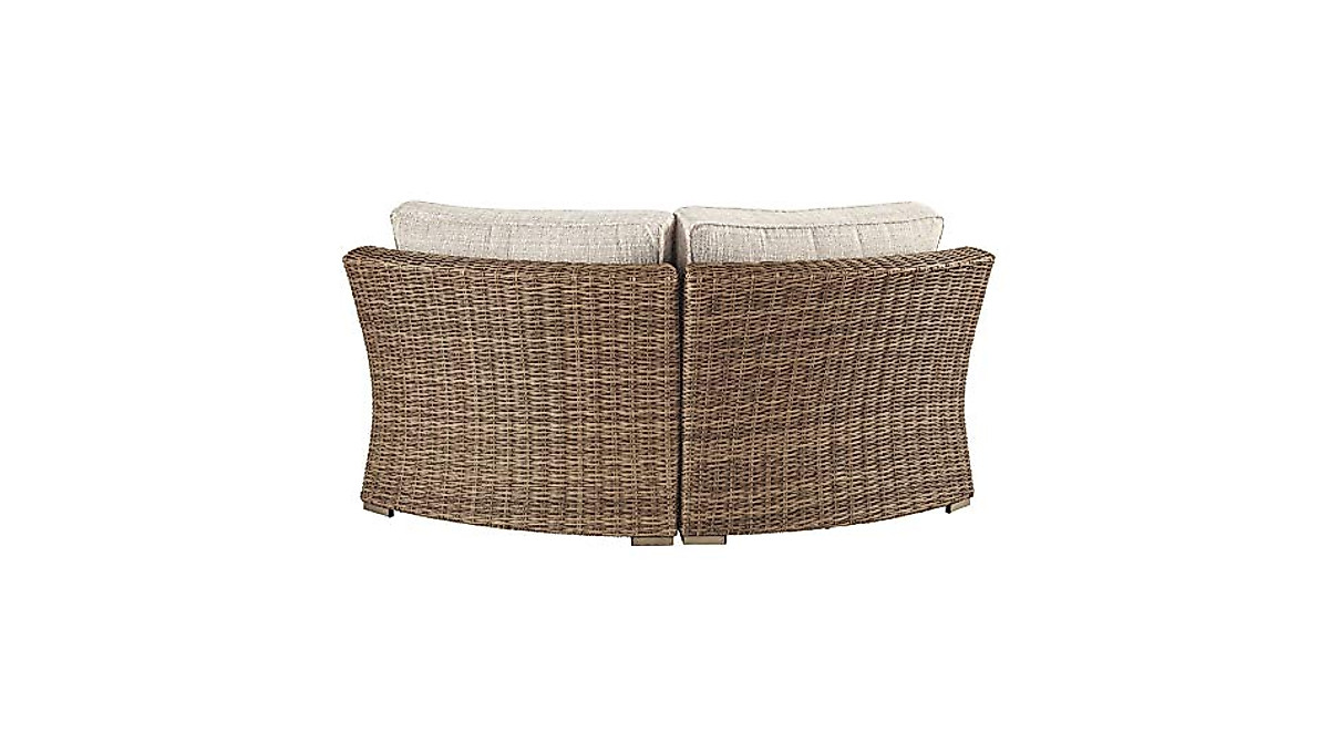 Beachcroft Farmhouse Outdoor Curved Corner Chair | Ashley