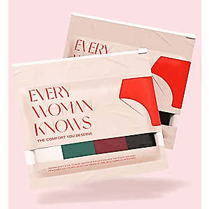 EVERYWOMANKNOW Cotton underpants for women - Ladies panties - No show - Pack of 4 Cotton Panties M