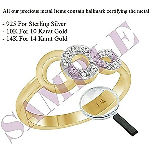 Pretty Jewels 10k Yellow Gold 0.20 Carat (ctw) Round Cut Natural White Diamond Three Row Anniversary Wedding Trio Ring Sets For His & Her (Color: H-I, Clarity: I1-I2) Wsize-4.5 & Msize-9.5