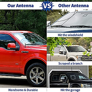 Bingfu Car Truck Stereo Antenna for Ford F Series F150 GMC Sierra Toyota Tundra Tacoma Chevy Silverado Dodge RAM 1500 2500 3500 Heavy Duty Vehicle Pickup Trucks Accessories