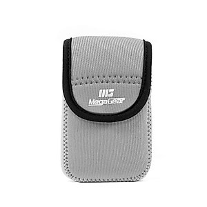 MegaGear MG795 Olympus Tough TG-6, TG-5, TG-4, TG-870, TG-860 Ultra Light Neoprene Camera Case, with Carabiner - Gray