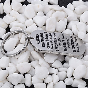 VANLOVEMAC Inspirational Graduation Gifts Keychain for Her Him Son Daughter Grandson Granddaughter Women Men Senior Student Teen Girls Boys High School College Birthday Christmas Gifts King Ring