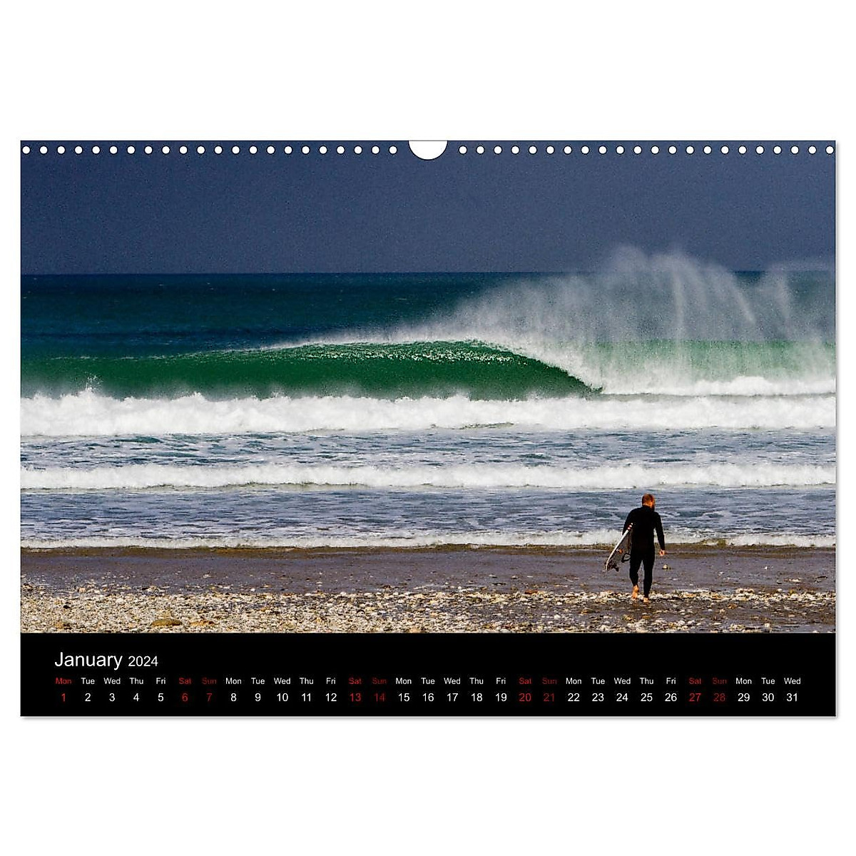Cornish Surf and Storms (Wall Calendar 2024 DIN A3 Landscape), CALVENDO 12 Month Wall Calendar