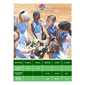 MadSportsStuff Softball Socks with Stitches Over the Calf (Columbia Blue/Navy, Small)