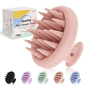 VWMYQ Soft Silicone Hair Scalp Massager Shampoo Brush, Upgraded Hair Scalp Scrubber for Dandruff Removal for Wet Dry Hair Scalp Brush Easily Reach The Root of Thick Curly Hair Scalp Massager Hair
