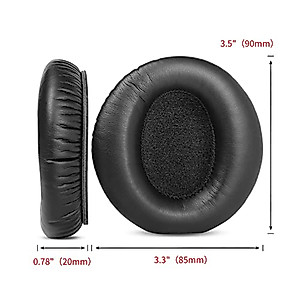 TaiZiChangQin E7 Ear Pads Ear Cushions Replacement Compatible with Cowin E7 E7 PRO Active Noise Cancelling Headphone Protein Leather Earpads