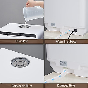 Agrestem Portable Dishwasher,Countertop Dishwasher with Water Tank, Dual Sprays,5 Programs,149℉ High Temp & Air Dry, Mini Dishwasher for RVs & Apartments