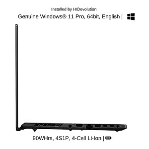 HIDevolution ASUS ROG Zephyrus G15 GA503RW 15.6" QHD 165Hz, 3.3 GHz AMD Ryzen 9 6900HS, RTX 3070 Ti, 40 GB 4800MHz RAM, 4 TB PCIe SSD, Windows 11 Pro
