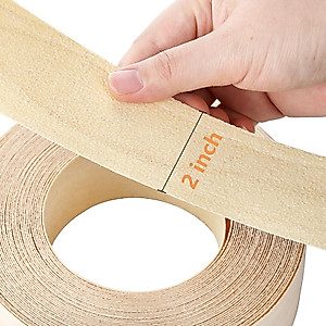 Yarlung 2 Inch x 50 Feet Roll Wood Veneer Edge Banding, Preglued Birch Plywood Edging Iron on with Hot Melt Adhesive, Flexible Wood Tape Sanded to Perfection for Furniture Restoration
