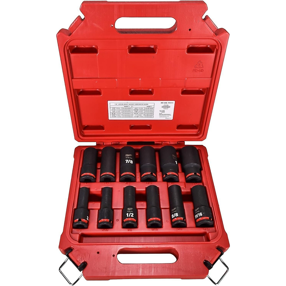 Milwaukee Socket Set 6POINT SAE DP 1/2IN 49-66-7011