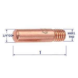 Mig Welding Gun Kit .030" Replacement for Lincoln Magnum 100L Tweco Mini/#1: 20Pcs Contact Tips 11-30 0.030" + 2pcs Gas Nozzles 21-50 1/2" + 2pcs 35-50 Welding Gas Diffuser
