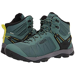 KEEN Men's Venture Mid Height Waterproof Hiking Boots, Blue Spruce/Evening Primrose, 14