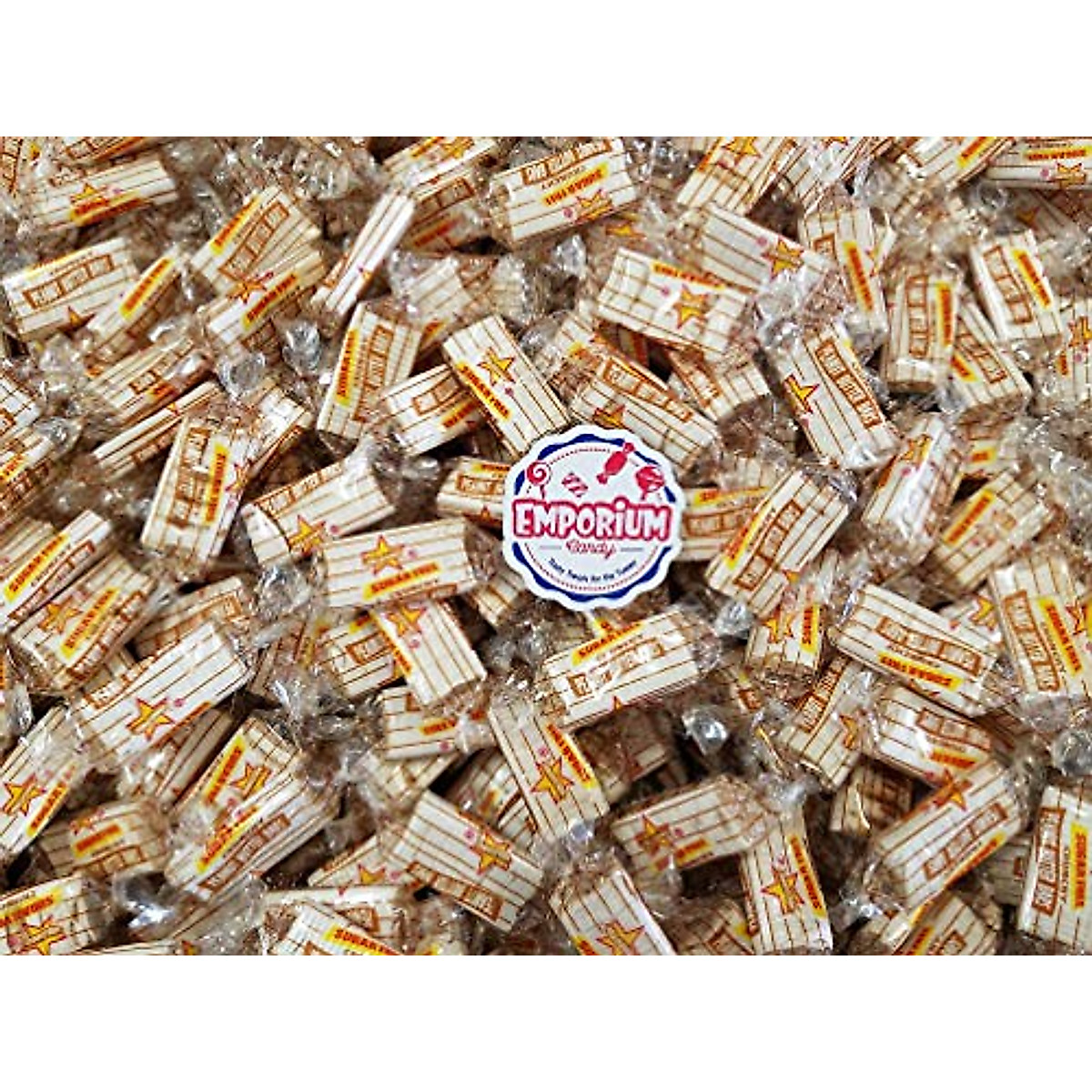 Atkinson's Sugar Free Peanut Butter Bars - Delicious Individually Wrapped 1 lb Bulk Frosted Coated Candy