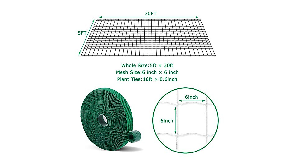 Heavy-Duty Trellis Netting 2-Pack for Climbing Plants