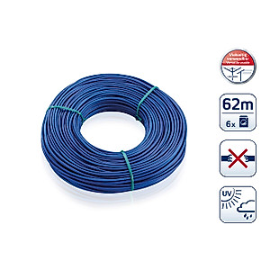 Leifheit Replacement Clothes line for Rotary Washing Line, Garden Laundry Line, 62 m - Blue