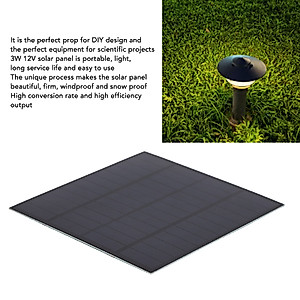 Mini Portable Solar Panel 12V 3W Small Polysilicon Solar Panel Cell Module Charger Outdoor DIY Solar Panel