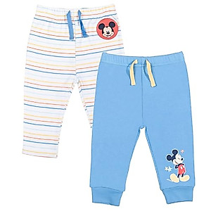 Disney Mickey Mouse Baby Boys Coverall Bodysuits T-Shirts Pants Accessories and Blanket 15 Piece Layette Set 0-6 Months