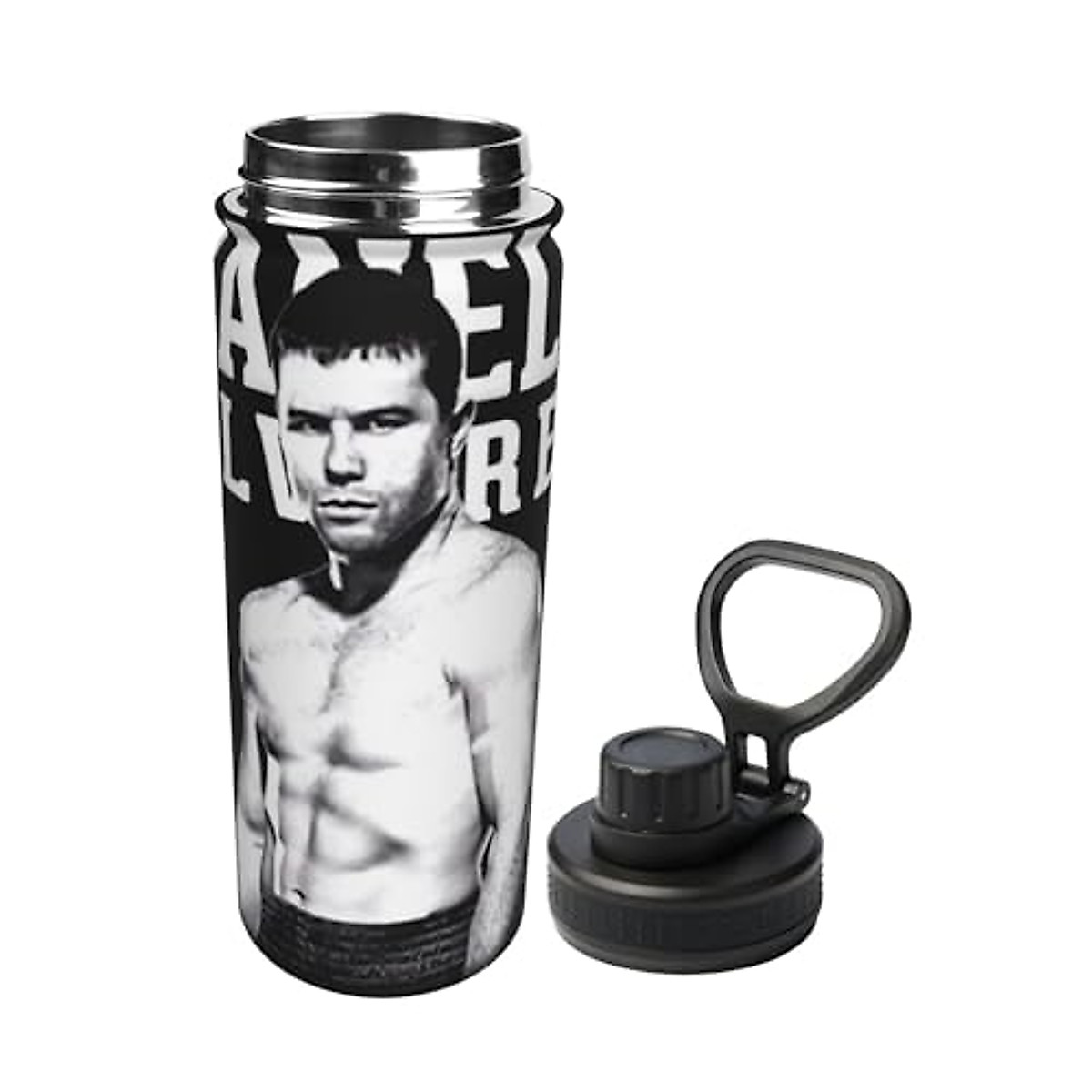 Eevikion Canelo of Alvarez Stainless Steel Insulated Tumbler Sports Water Bottle Hot and Cold Travel Cup 18oz