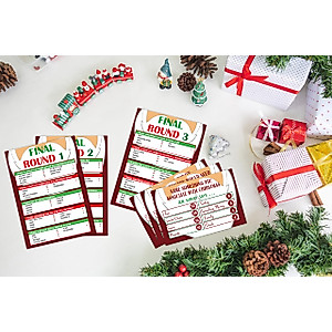 Christmas Friendly Feud Game, Friendly Feud Quiz, Baby Shower Game Cards for Adults, Family Activity, Feud Trivia Quiz, Games for Families Party Winter Party Supplies-LP6