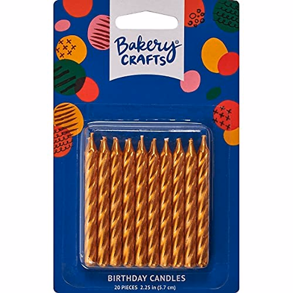 20 Pkg ~ Culpitt Gold Spiral ~ Cake Decorating Candles