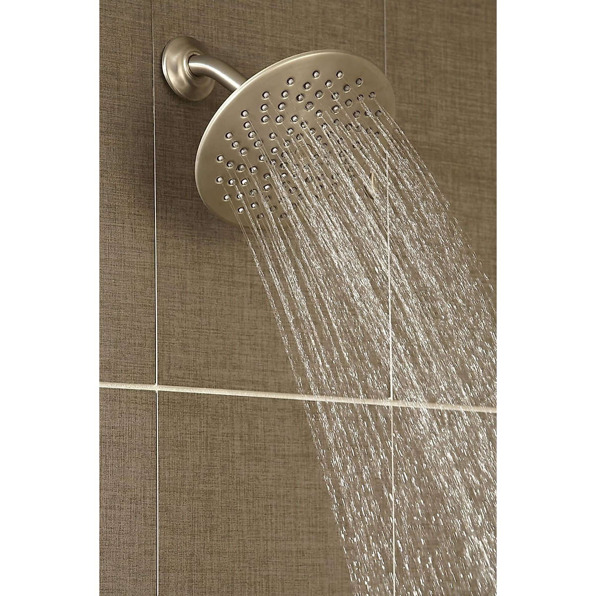 Moen Velocity Eco-Performance Brushed Nickel Two-Function Rainshower 8-Inch Shower Head with Immersion Technology, S6320EPBN