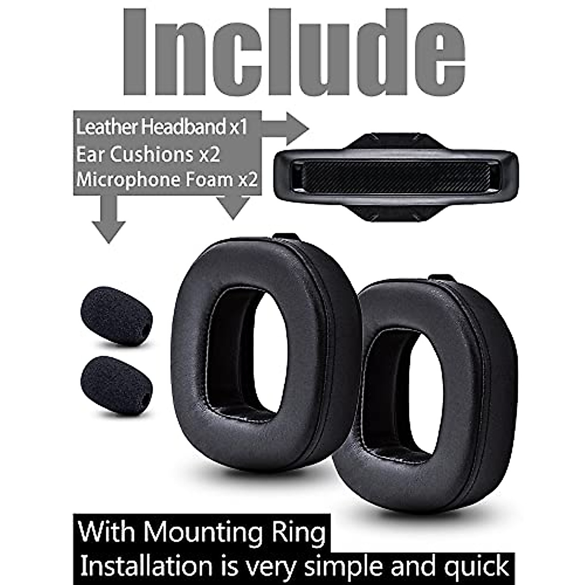 CCRE Earpads Replacement for Astro A40TR a40 tr Headset - Astro A40tr Mod Kit /A40tr Accessories/Ear Cushion/Ear Cups (Black)